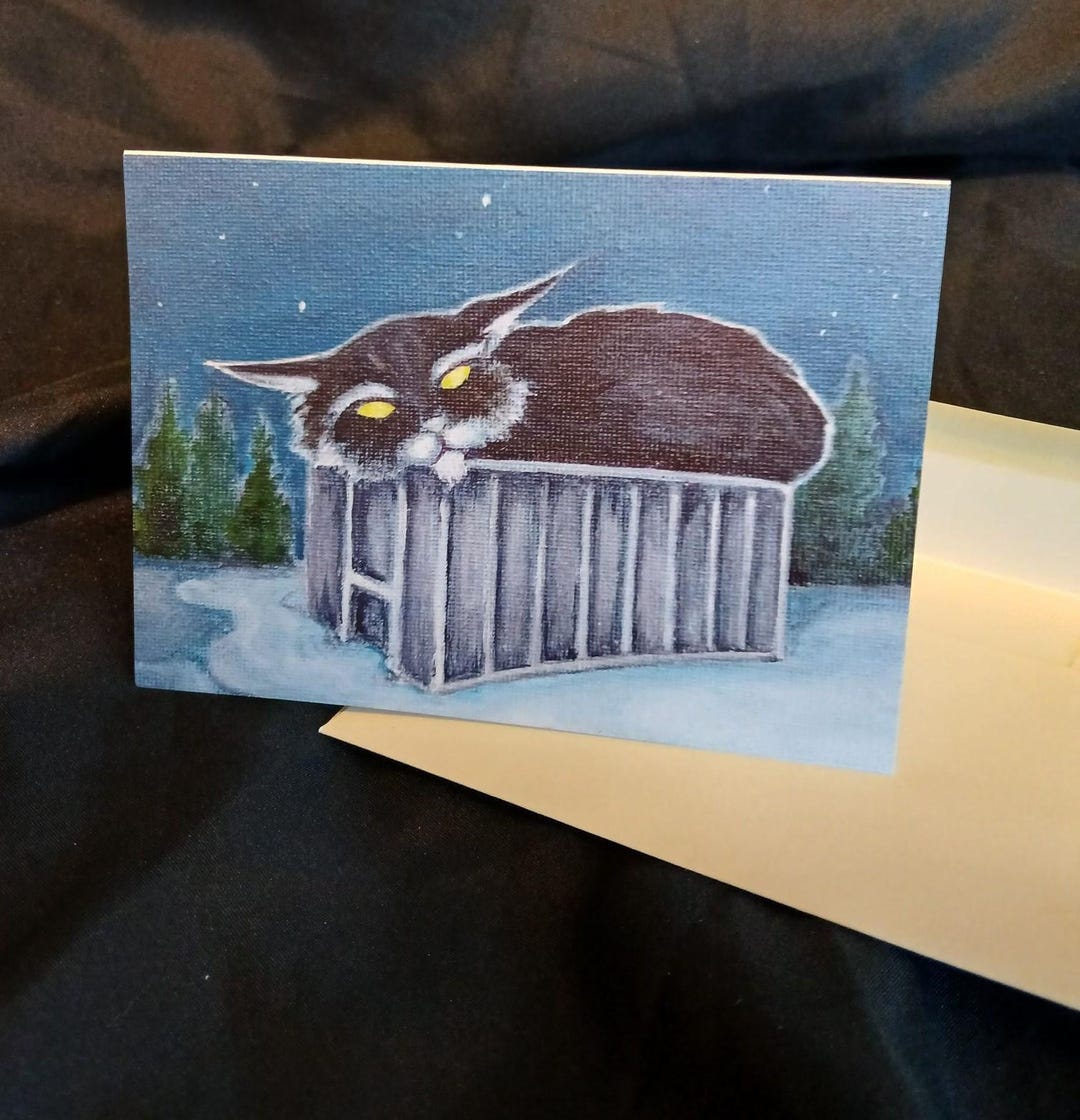 How to Catch Jólakötturinn the Icelandic Yuletide Cat Christmas Blank ...