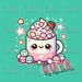 Kawaii Hot Chocolate Mug SVG, Kawaii Christmas, Christmas Cocoa Clip ...