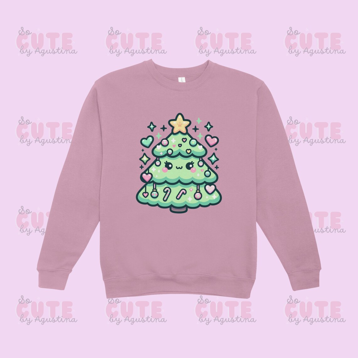 Kawaii Christmas Tree PNG Clipart, Cute Pastel Christmas Tree With ...