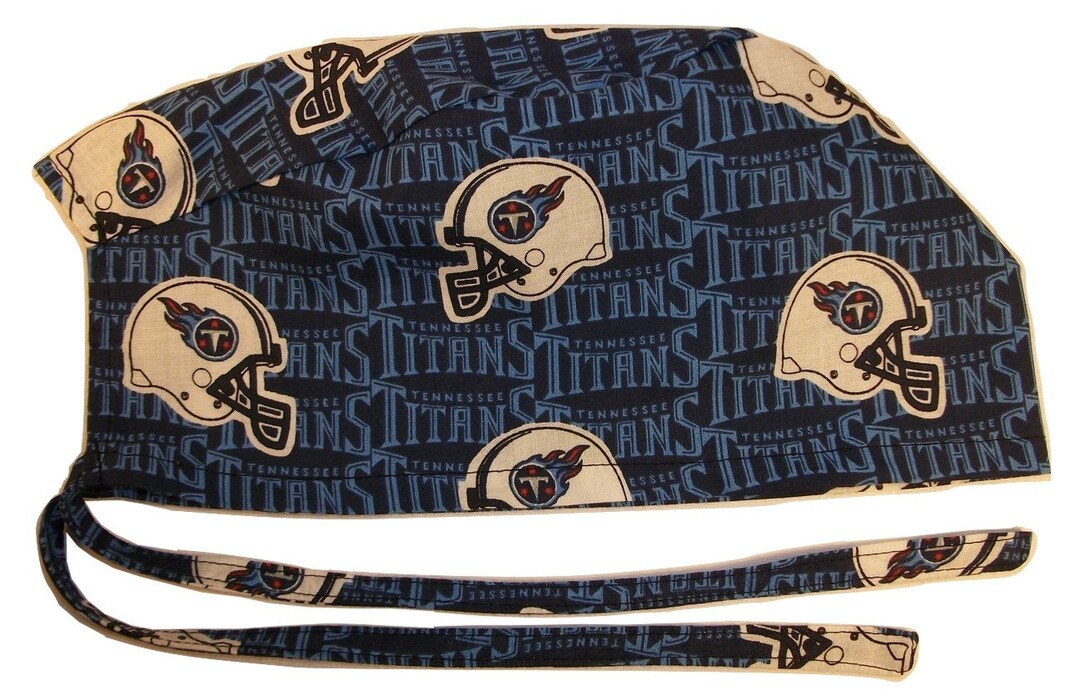 Mens Surgical Scrub Hat Handmade in the USA Tennessee Titans Cotton ...