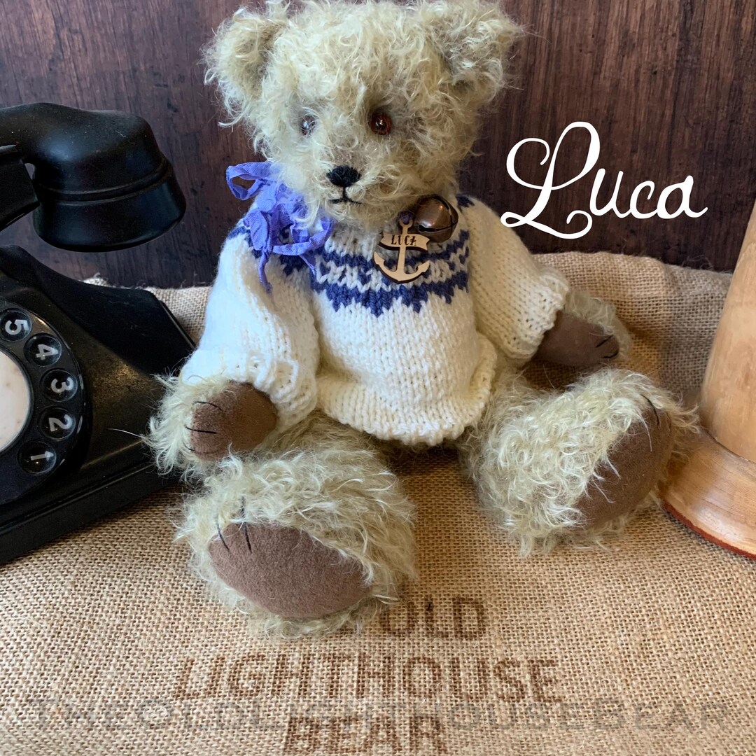Jointed Mohair Bear, Luca, Artist Teddy Bear, OOAK Bear, Collectible ...