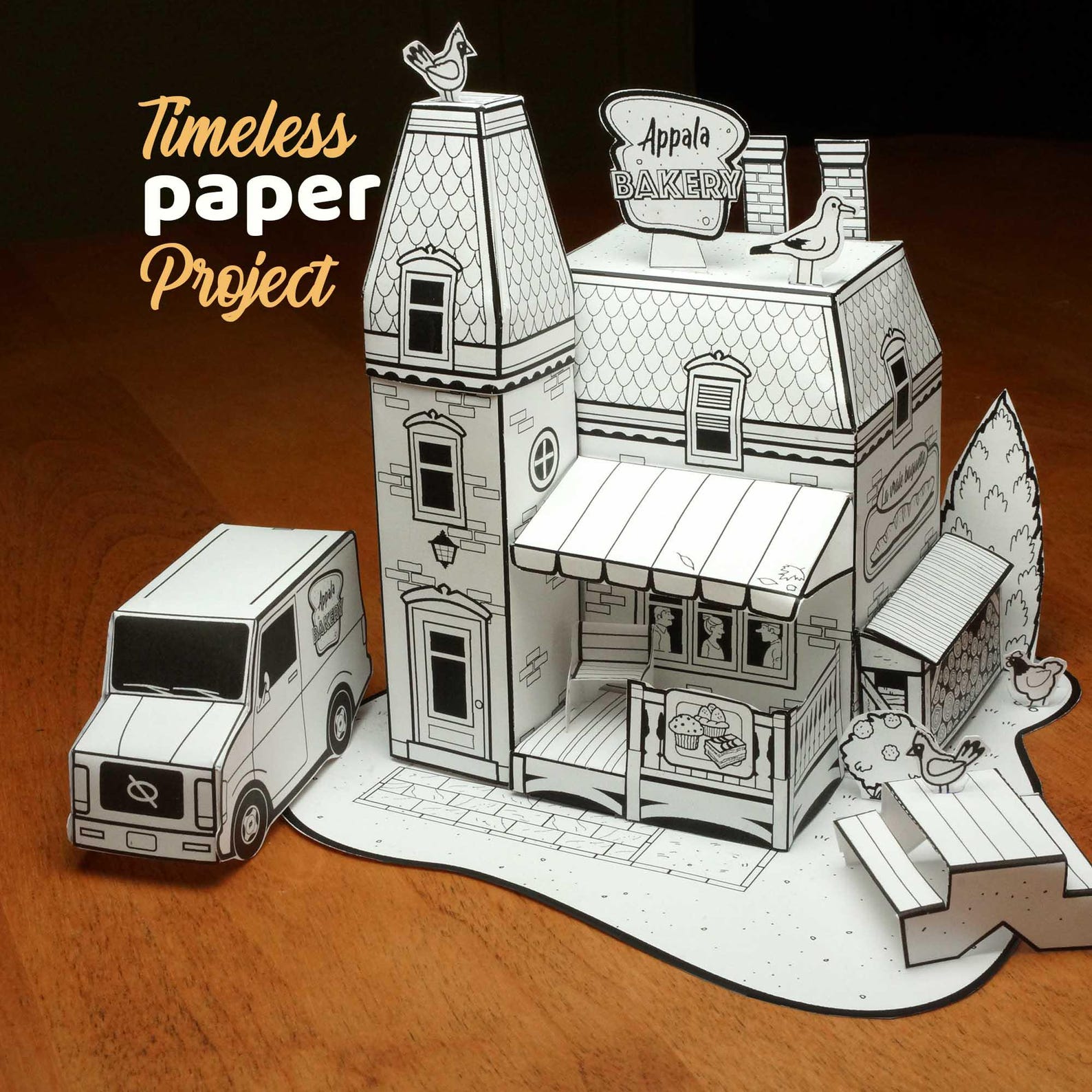 5 Printable Models Bundle, Paper House Template, 3d Papercraft for ...