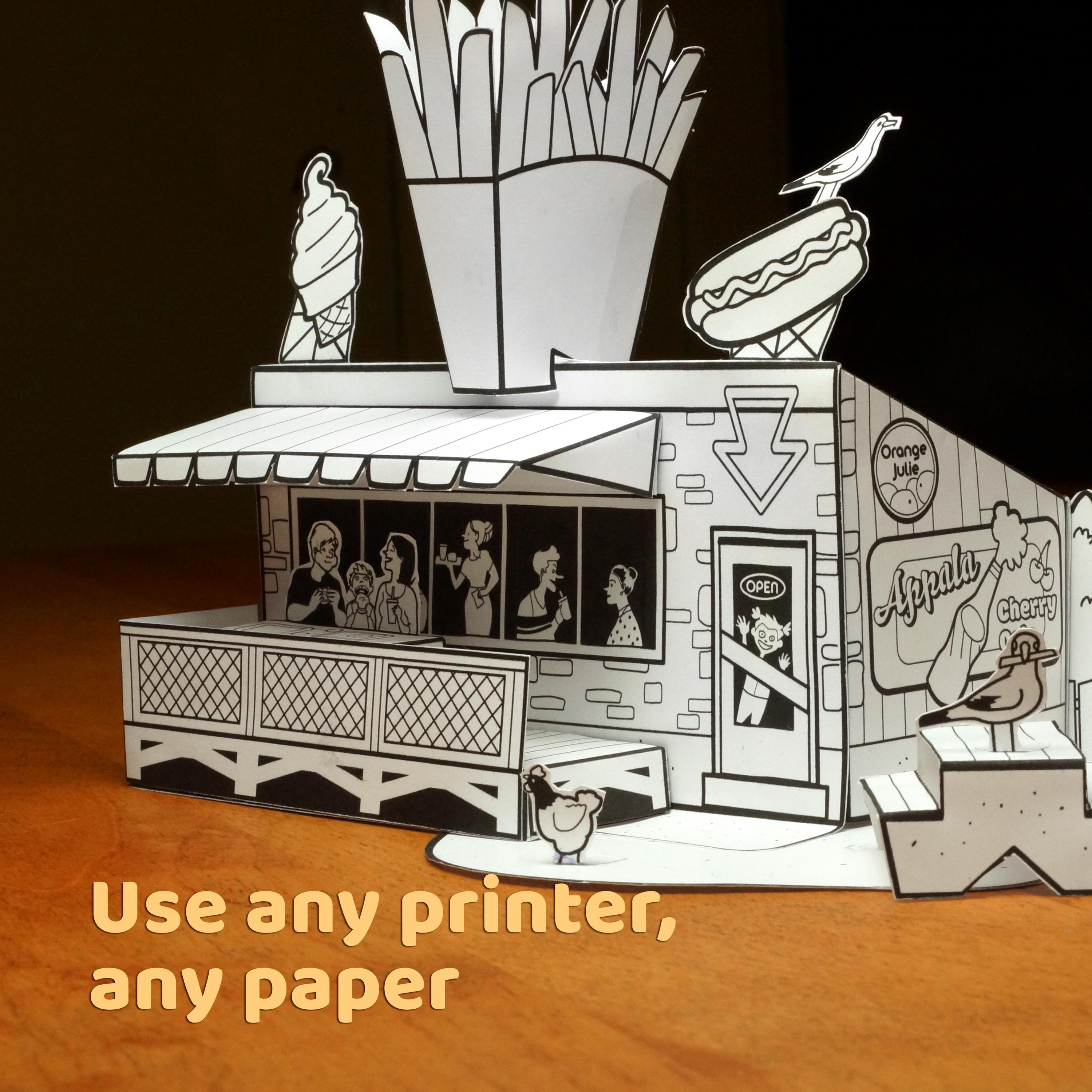 Bundle of Printable Papercraft Stores. Build a Village, Enjoy a ...