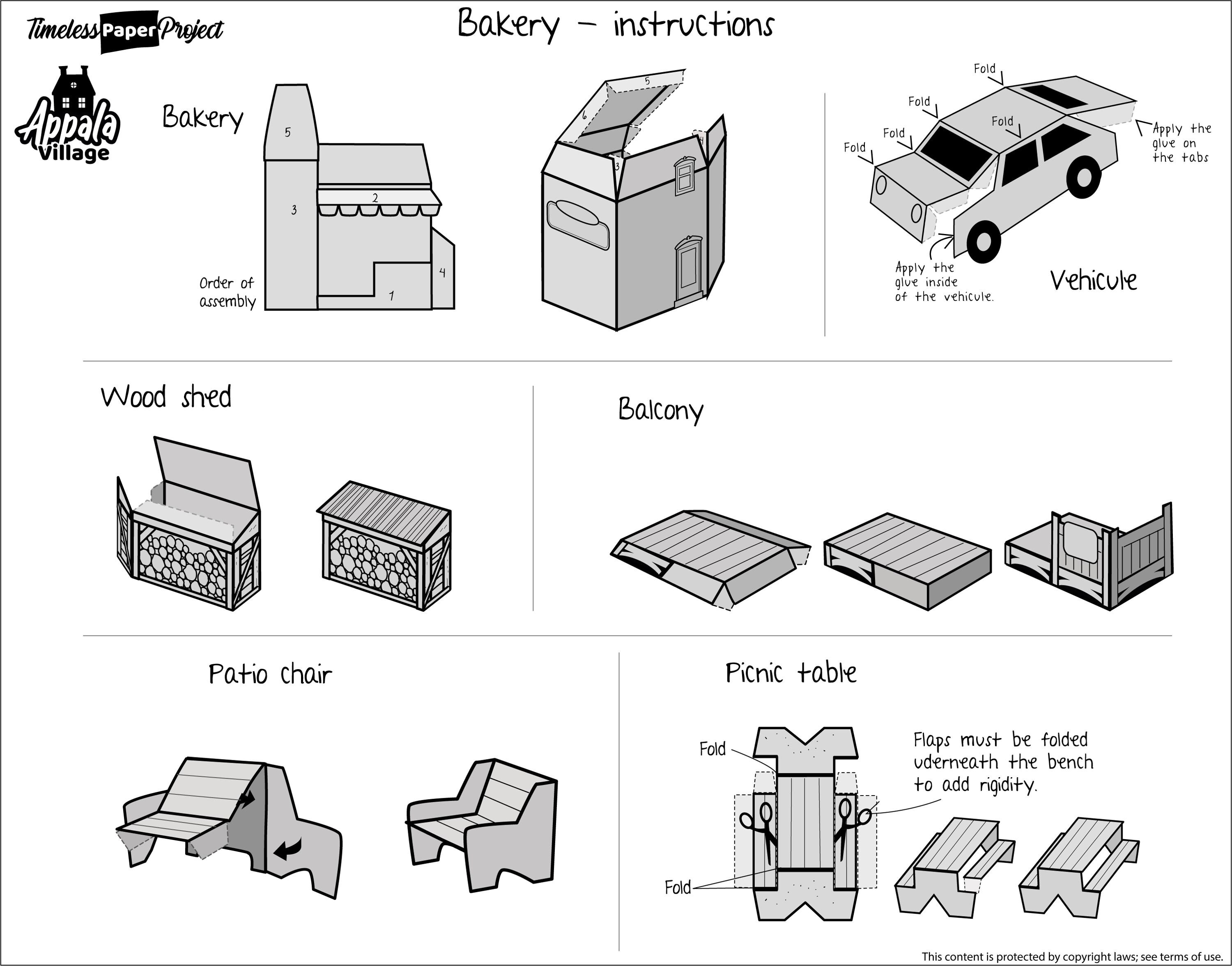 Printable Paper Bakery – DIY 3D Victorian House Model | Timeless Paper ...