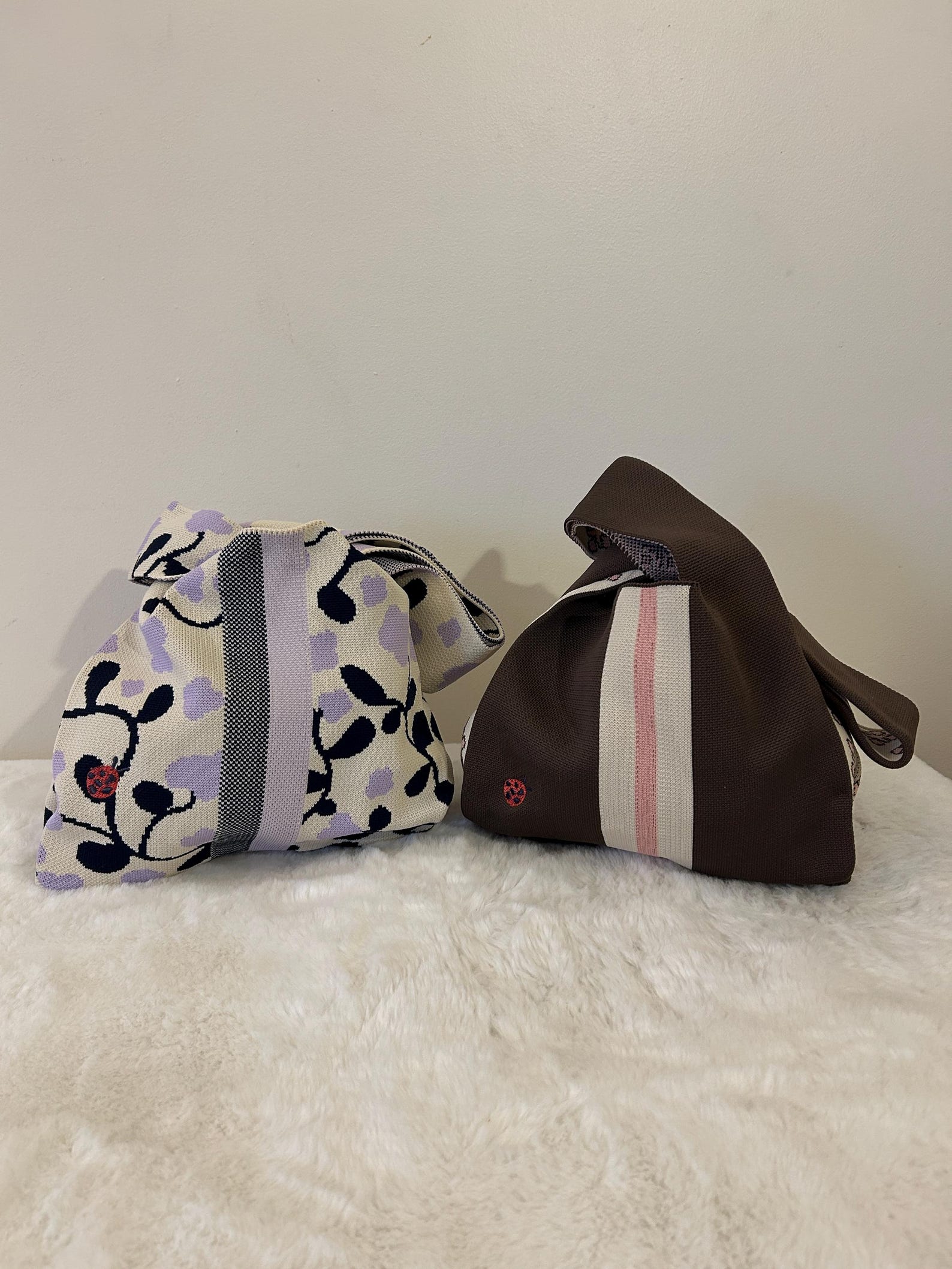 Ting Hopper Shoulder Knot Bags, Knit Bags, Stretchy Soft Fabric Bags ...