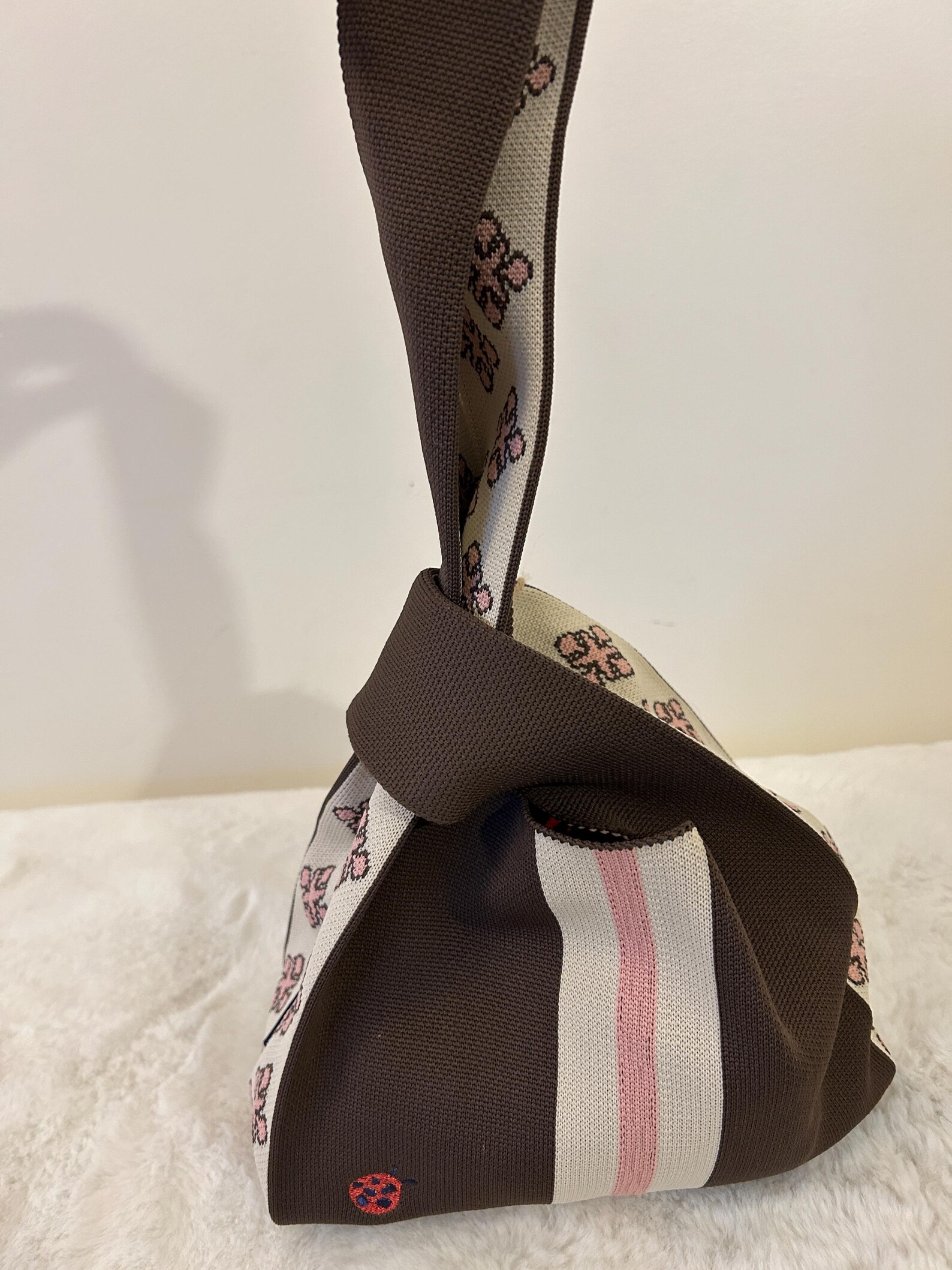 Ting Hopper Shoulder Knot Bags, Knit Bags, Stretchy Soft Fabric Bags ...