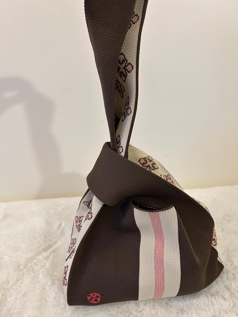 Ting Hopper Shoulder Knot Bags, Knit Bags, Stretchy Soft Fabric Bags ...
