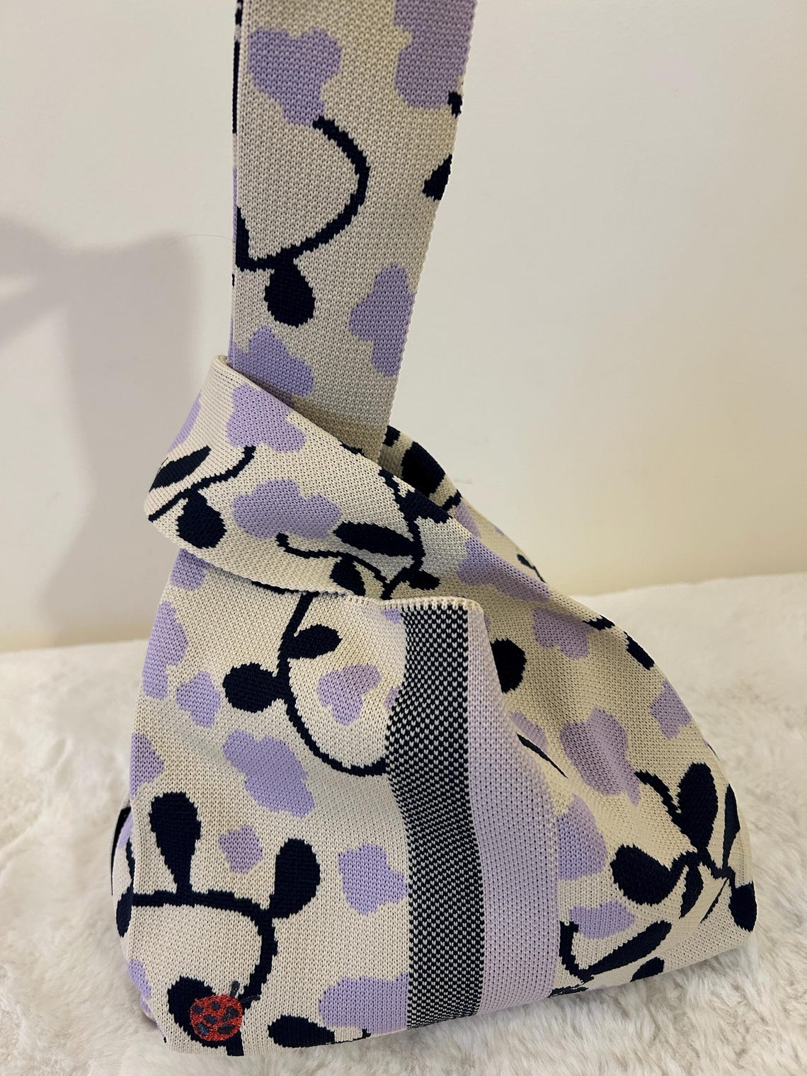 Ting Hopper Shoulder Knot Bags, Knit Bags, Stretchy Soft Fabric Bags ...