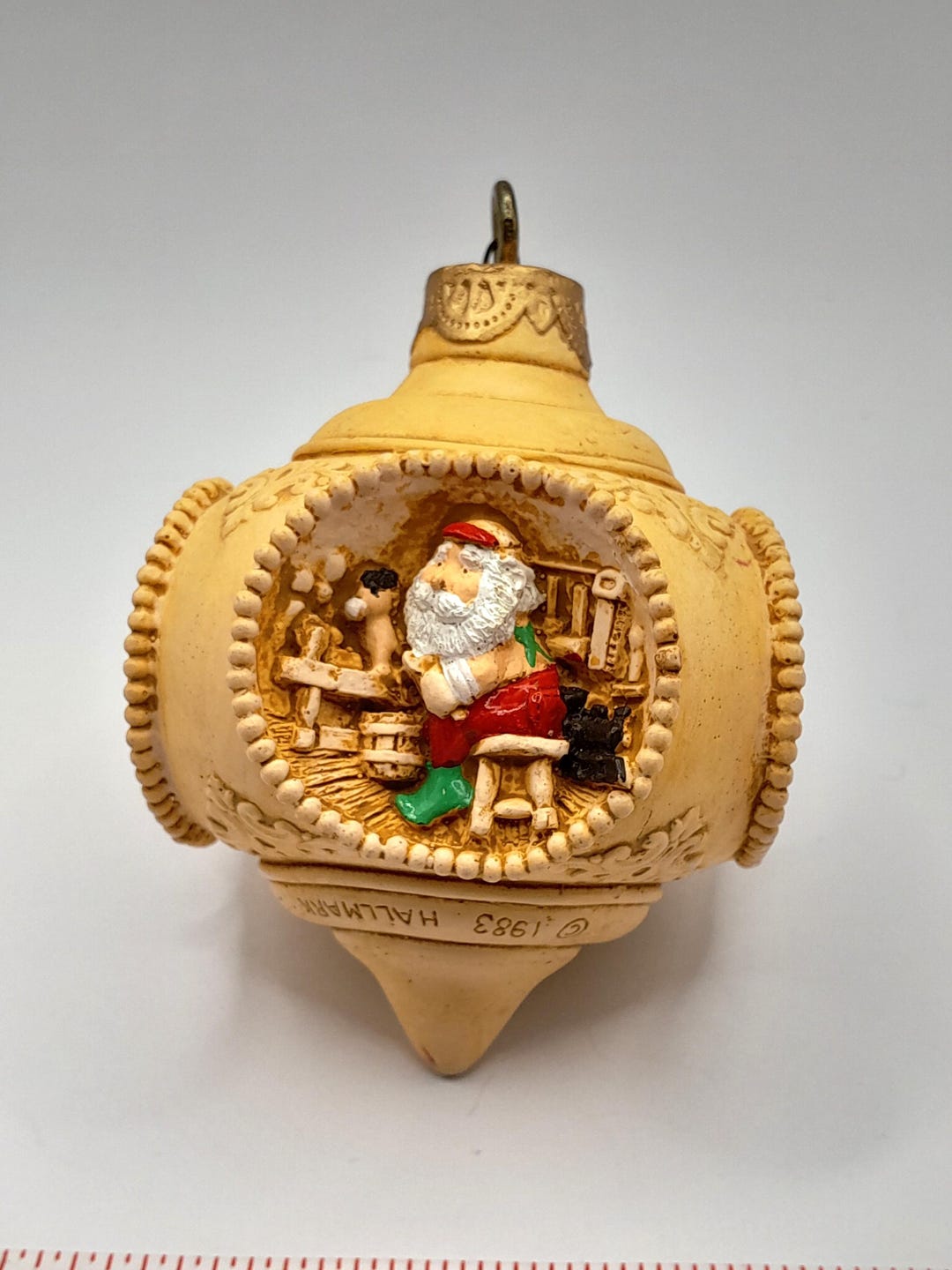 VTG 1983 Hallmark Santa's on His Way Christmas Ornament Scenes of the ...