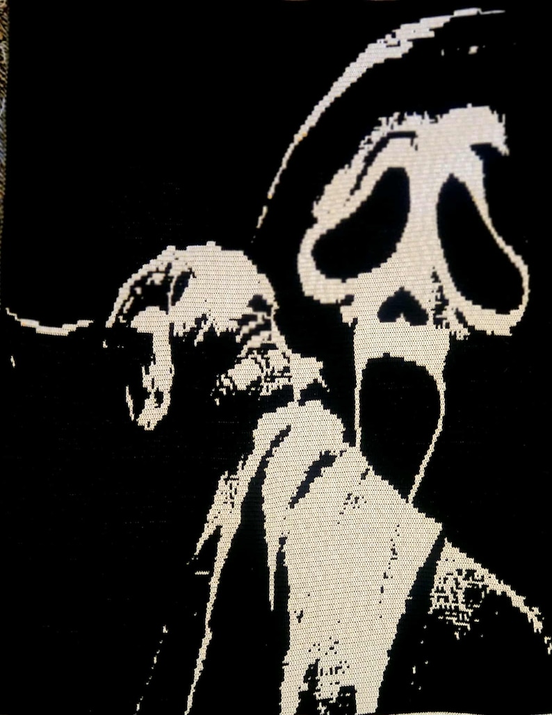Ghostface – Scream - Mosaic Crochet Blanket / Throw Pattern - Etsy