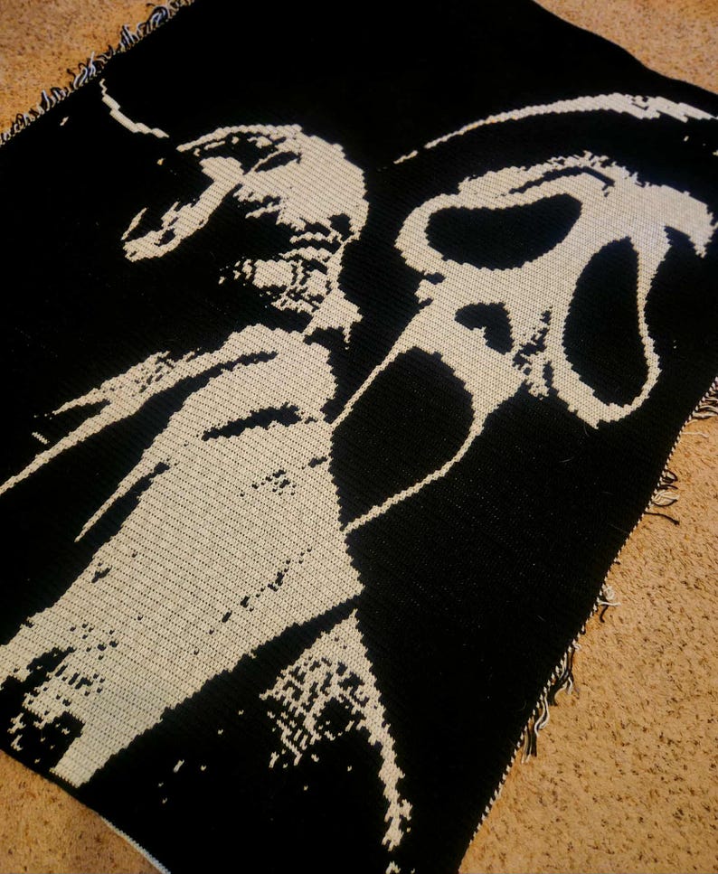 Ghostface – Scream - Mosaic Crochet Blanket / Throw Pattern - Etsy