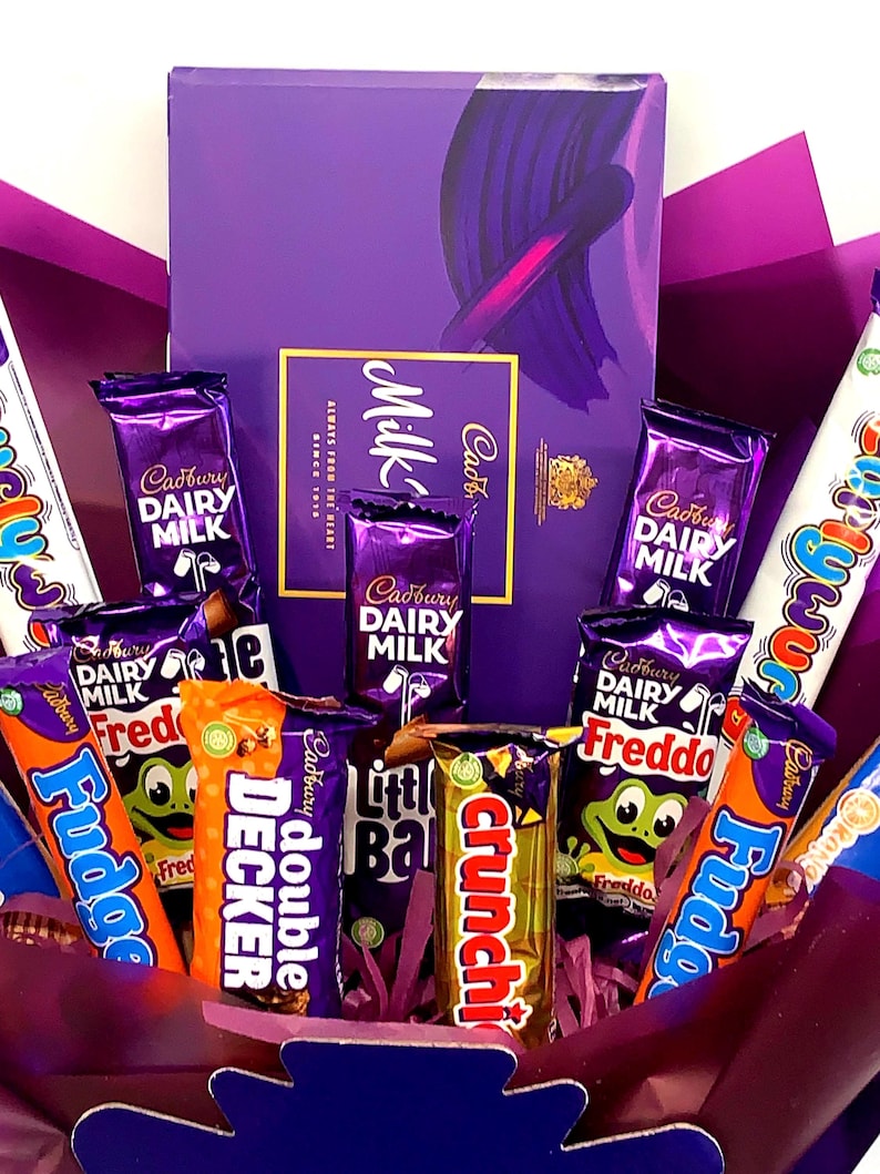 Personalised Cadbury’s Chocolate Bouquet- Chocolate Gift Hamper for Any ...