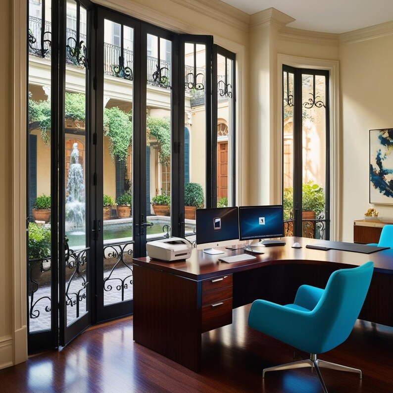 2024 Zoom Virtual Background AI Created Digital Artwork Video Calls ...