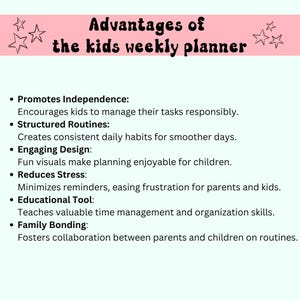 Montessori Kids Weekly Planner, Daily Routine Cards, Visual Schedule ...