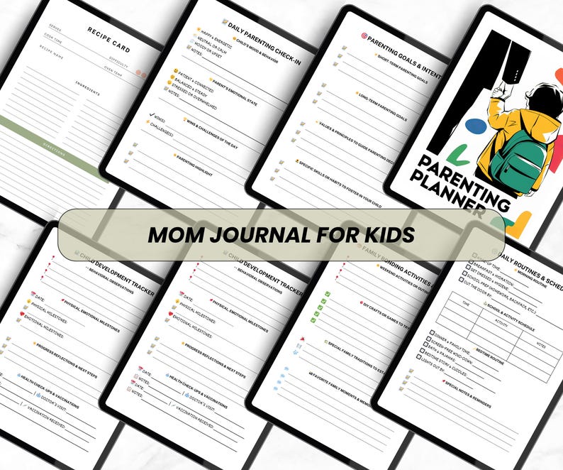Parenting Planner Printable – Baby Tracker, Meal & Routine Schedule ...