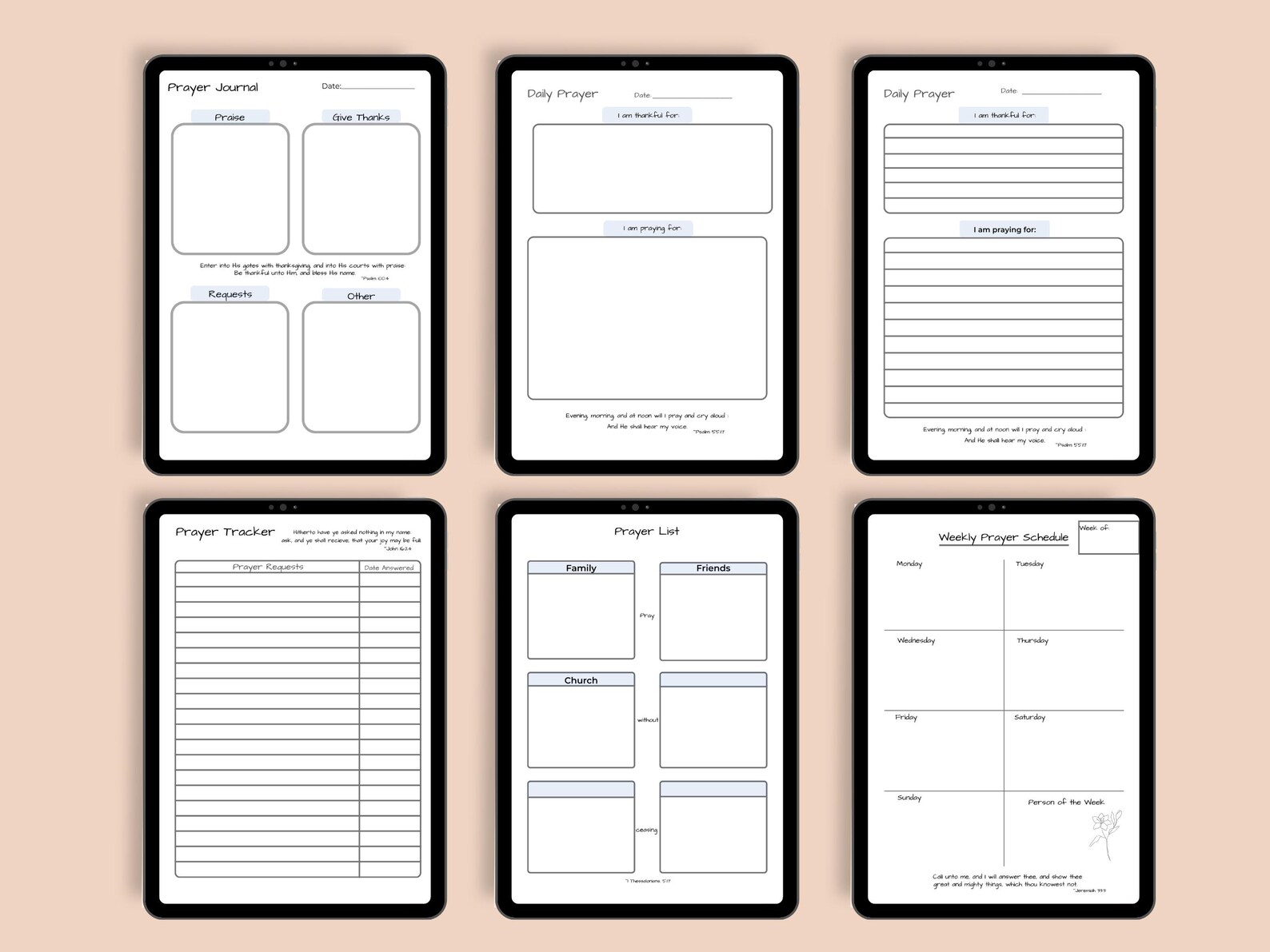 Prayer Journal | Printable Prayer Journal | Prayer Planner | Daily ...