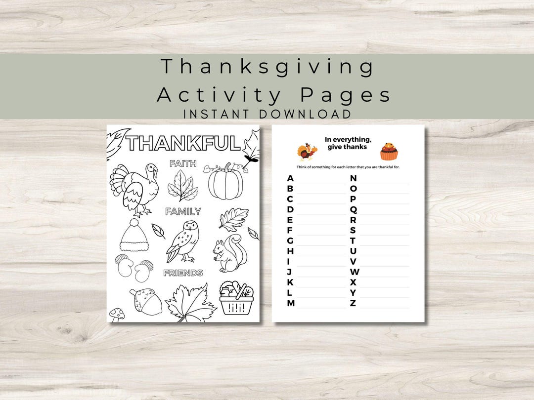 Thanksgiving Day Craft | Children's Gratitude Activity | Thanksgiving ...