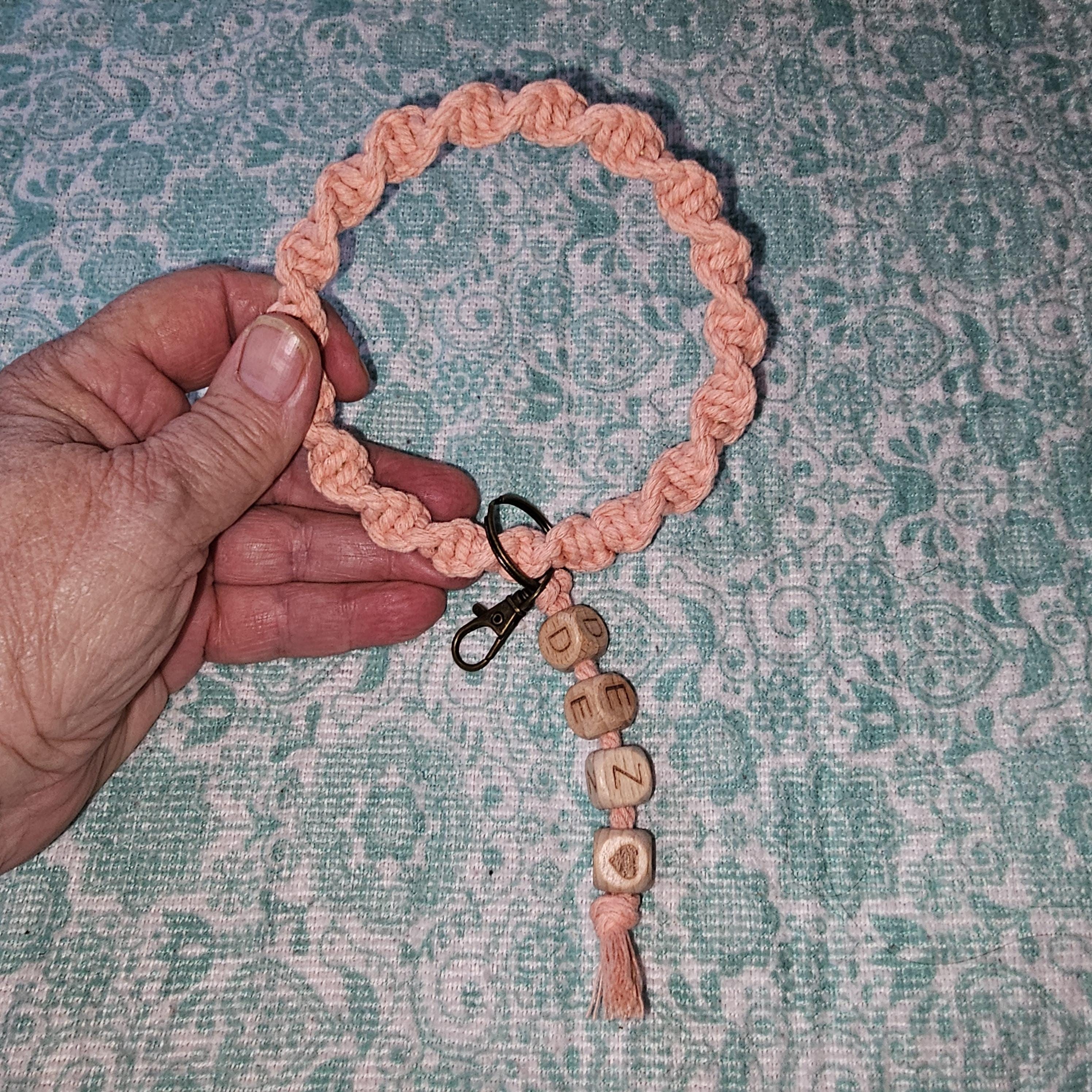 Key Circle Chain Made by Crochet With a Name or Description. You Can ...