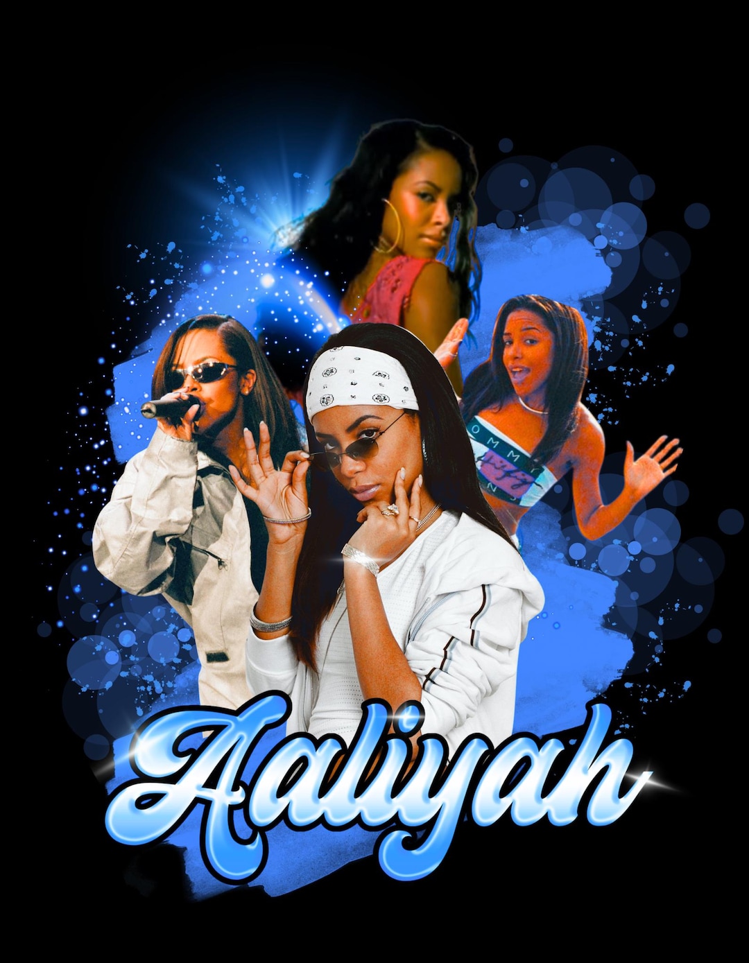 Aaliyah Graphic: Digital Art PNG File - Etsy