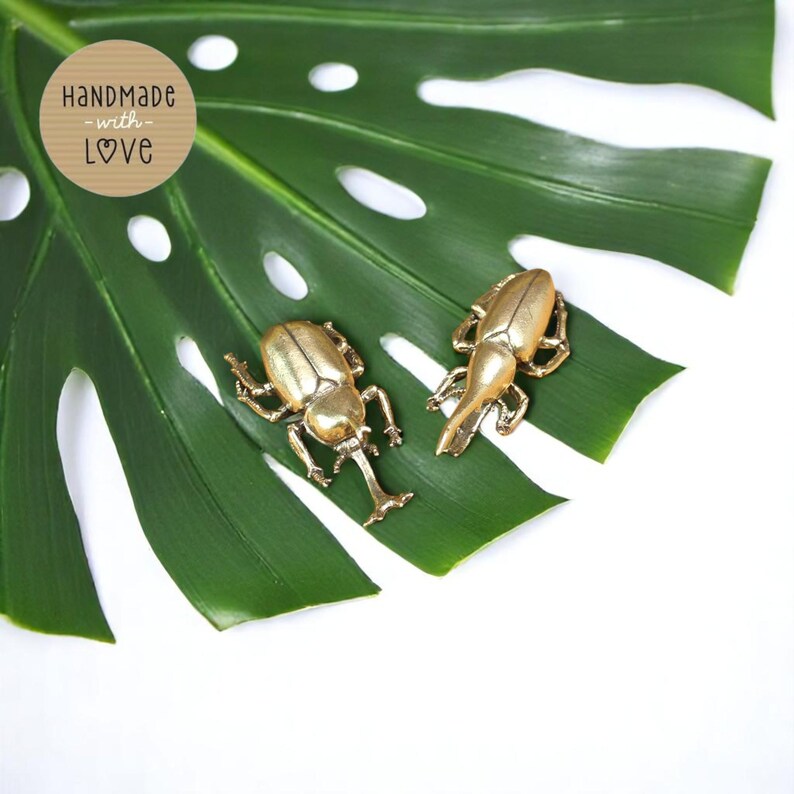 Brass Beetle Tea Pet: Vintage Insect Desk Decor - Etsy