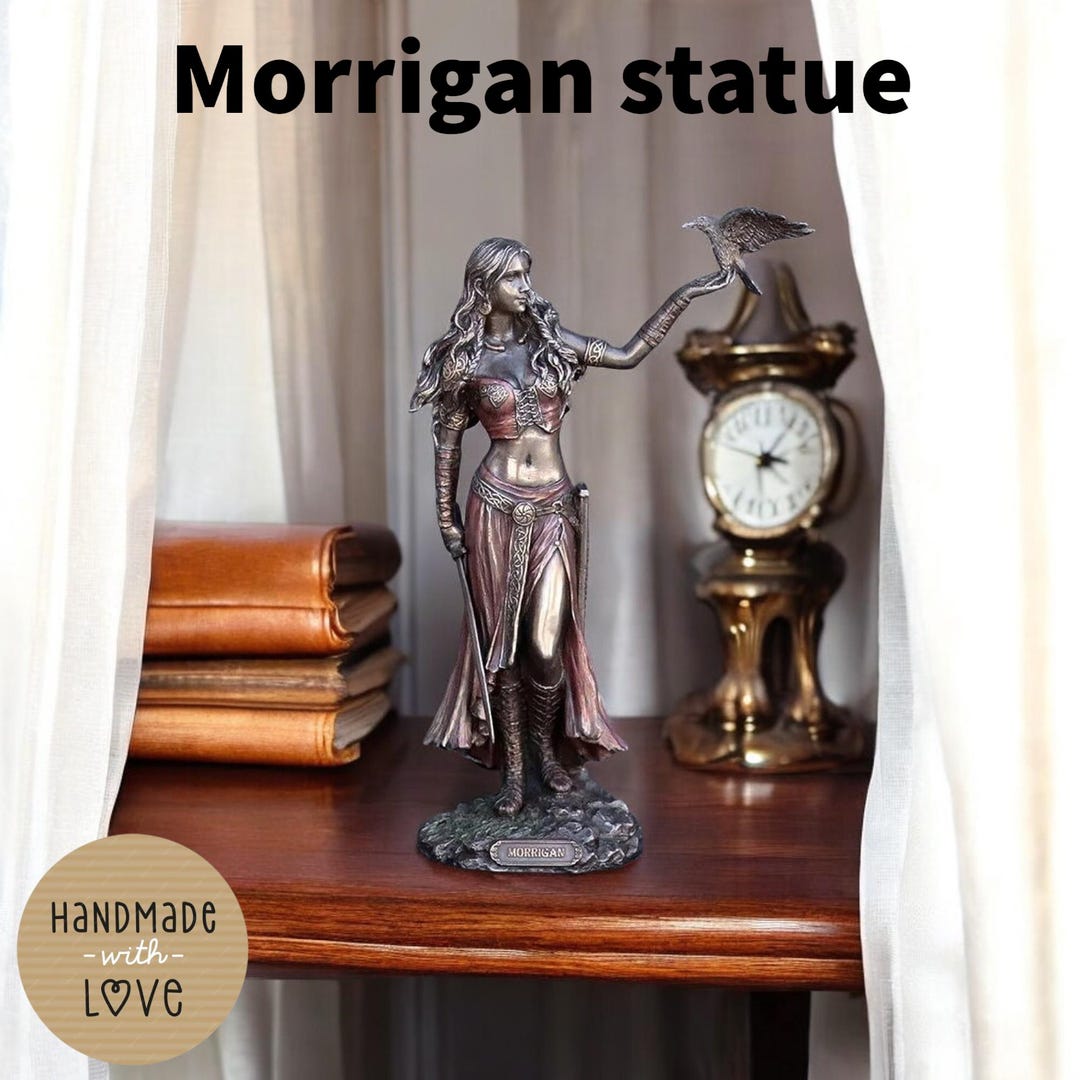 Morrigan Statue Celtic Goddess Wiccan Figurine Mythological Celtic Gods ...
