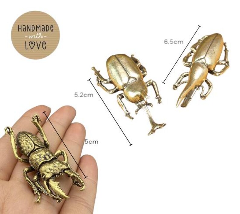 Brass Beetle Tea Pet: Vintage Insect Desk Decor - Etsy