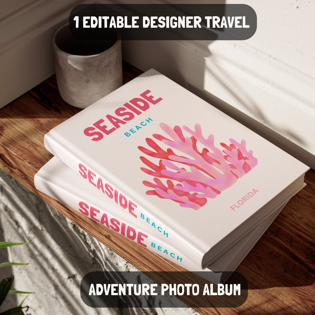 Seaside Beach Florida Digital Book Set With Photo Album Template ...