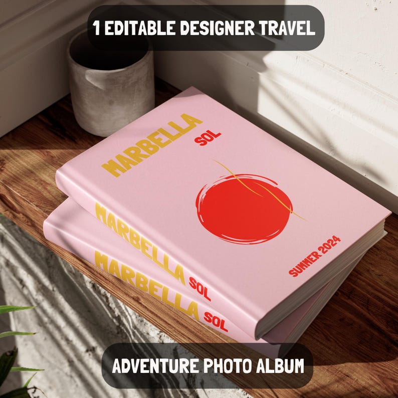 Marbella Photo Book Template Collection – Exclusive Map, Custom Covers ...