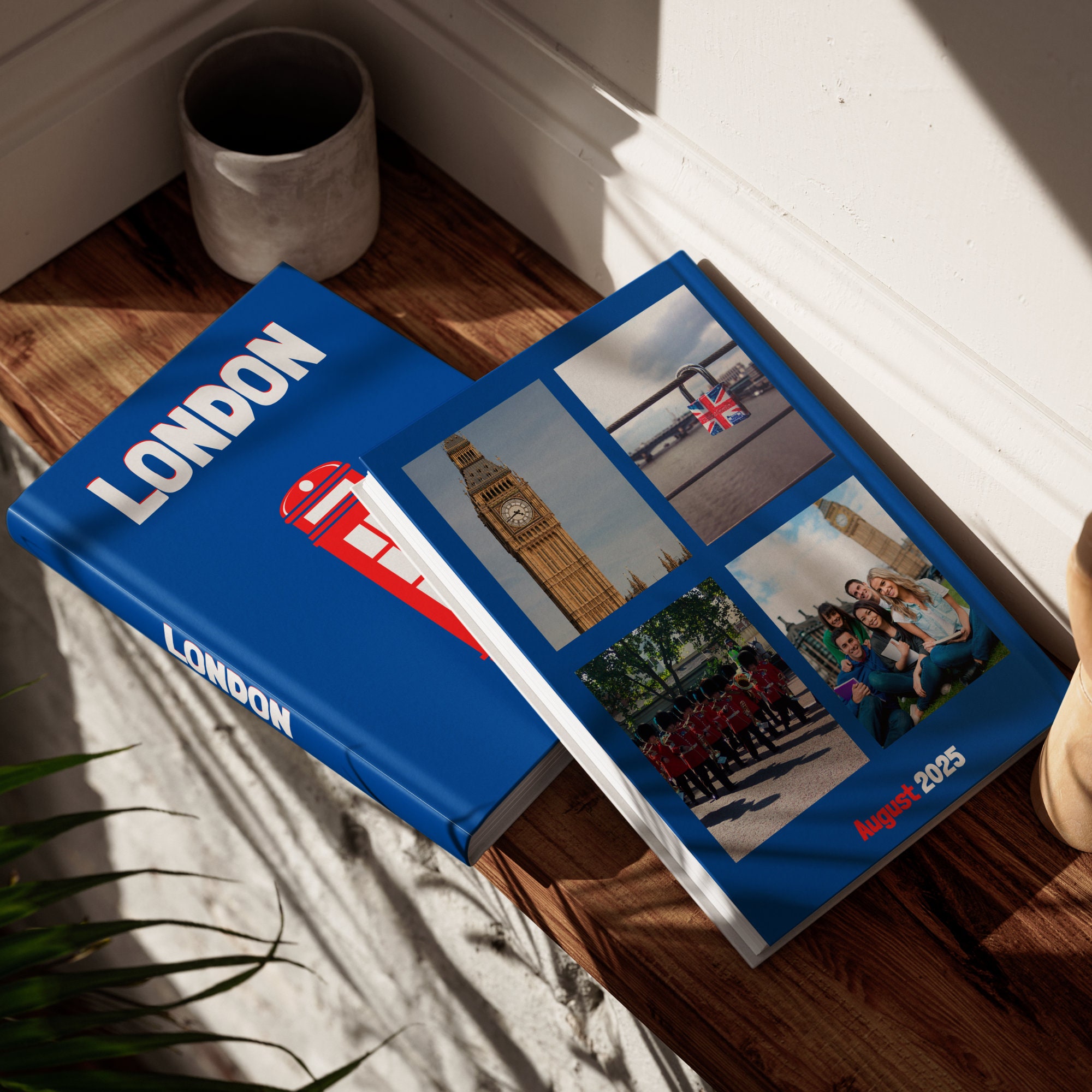 London Travel Photo Album Template - Customizable Coffee Table Book ...