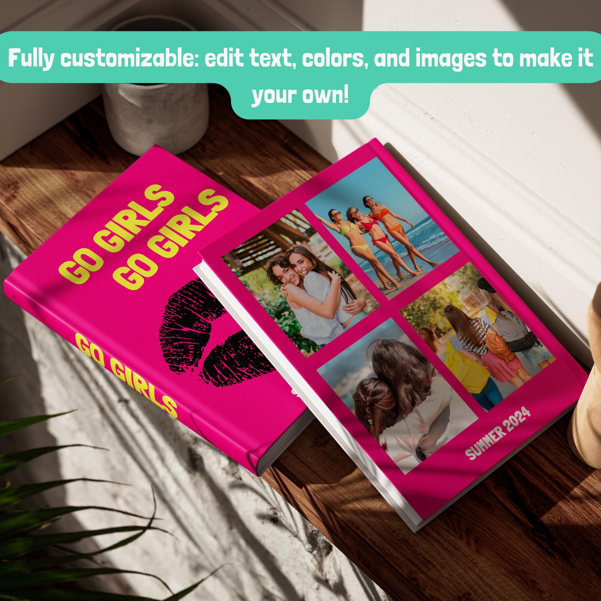 Go Girls Digital Friendship Photo Book - Group Memory Book Template ...