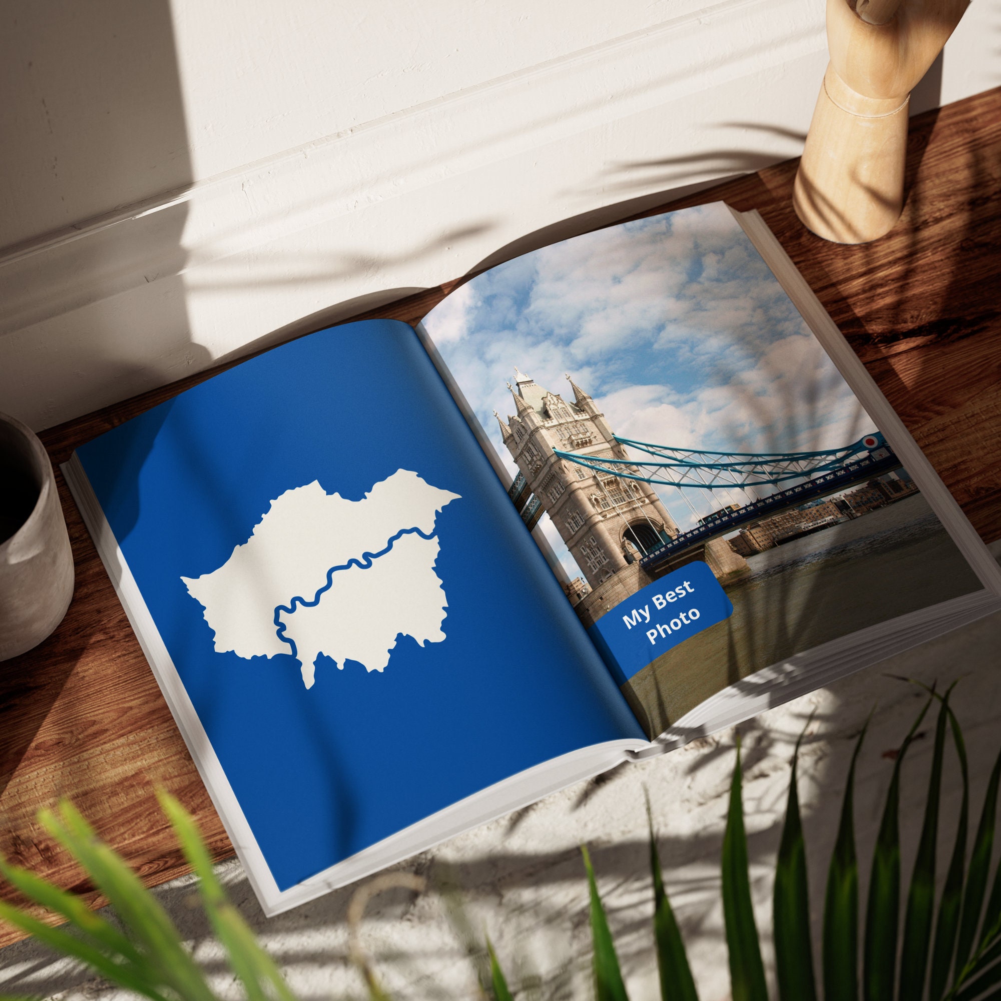 London Travel Photo Album Template - Customizable Coffee Table Book ...
