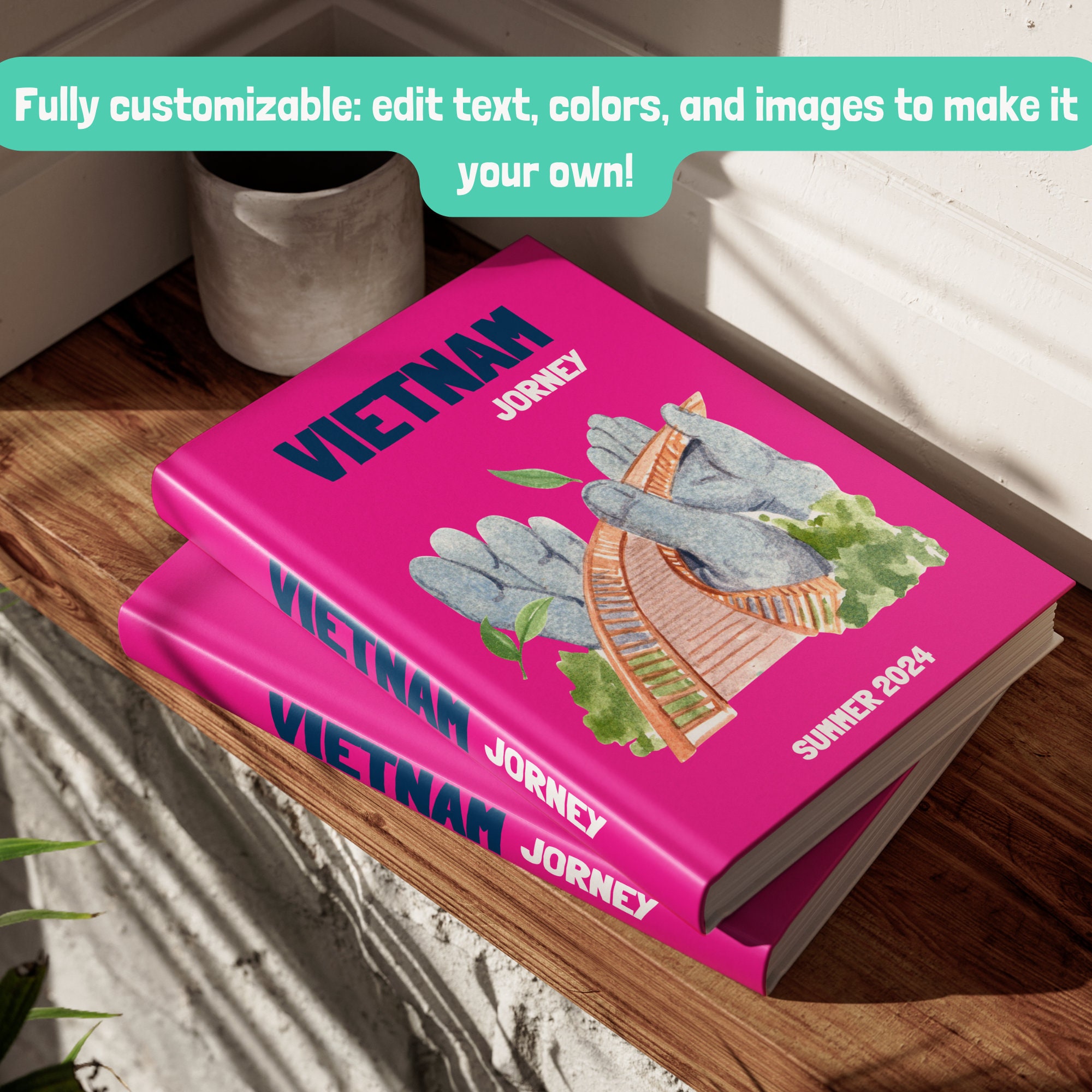 Vietnam Digital Book | Luxury Covers & Map | Customizable Photo Album ...