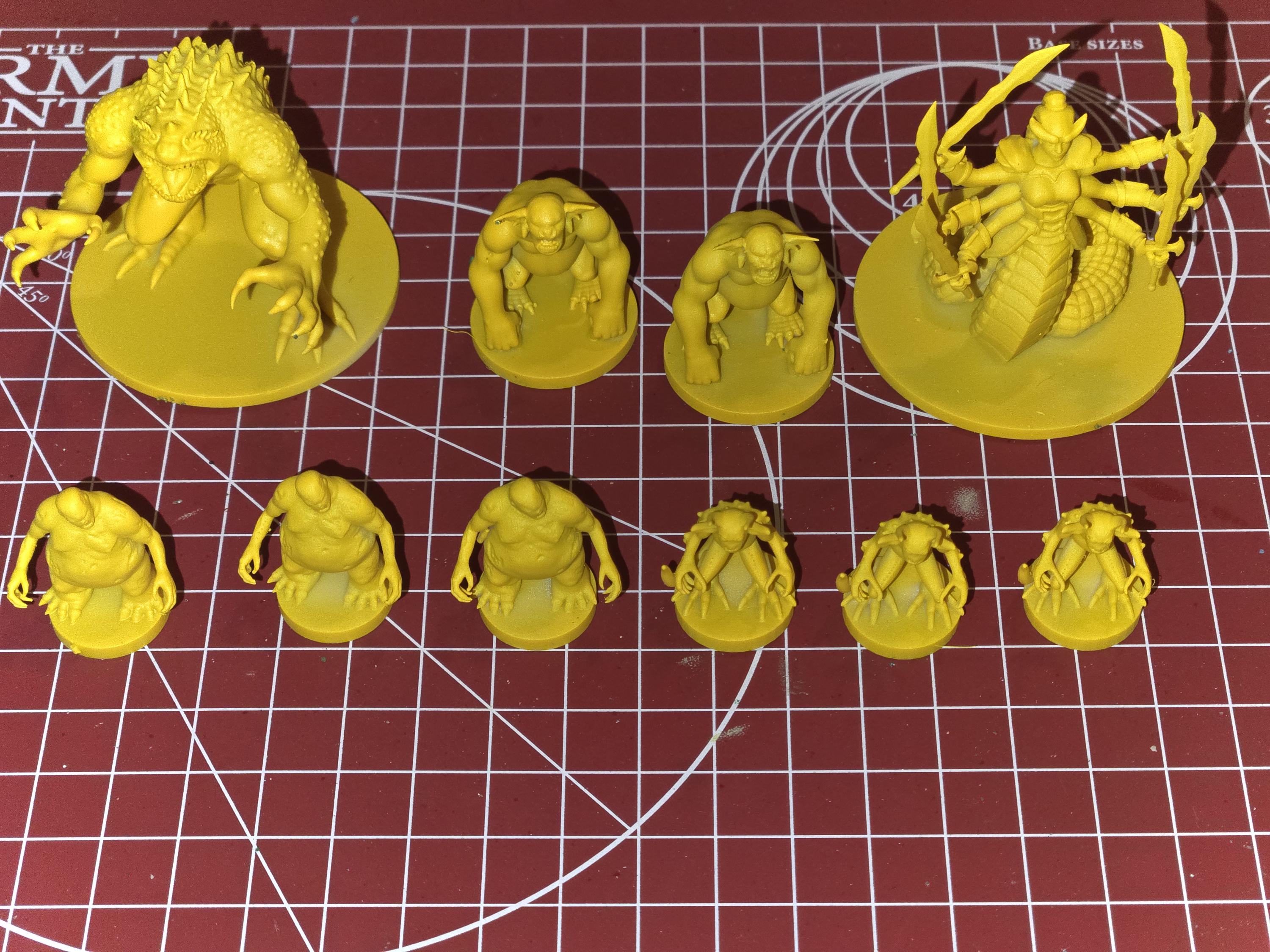 Demon Miniatures Pack|| 3D Printed Miniatures for Dungeons & Dragons ...