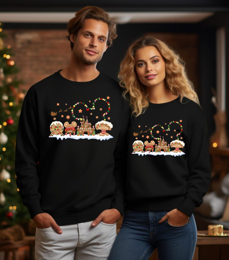 Retro Disney Gingerbread Castle Sweatshirt, Christmas Castle Sweatshirt ...