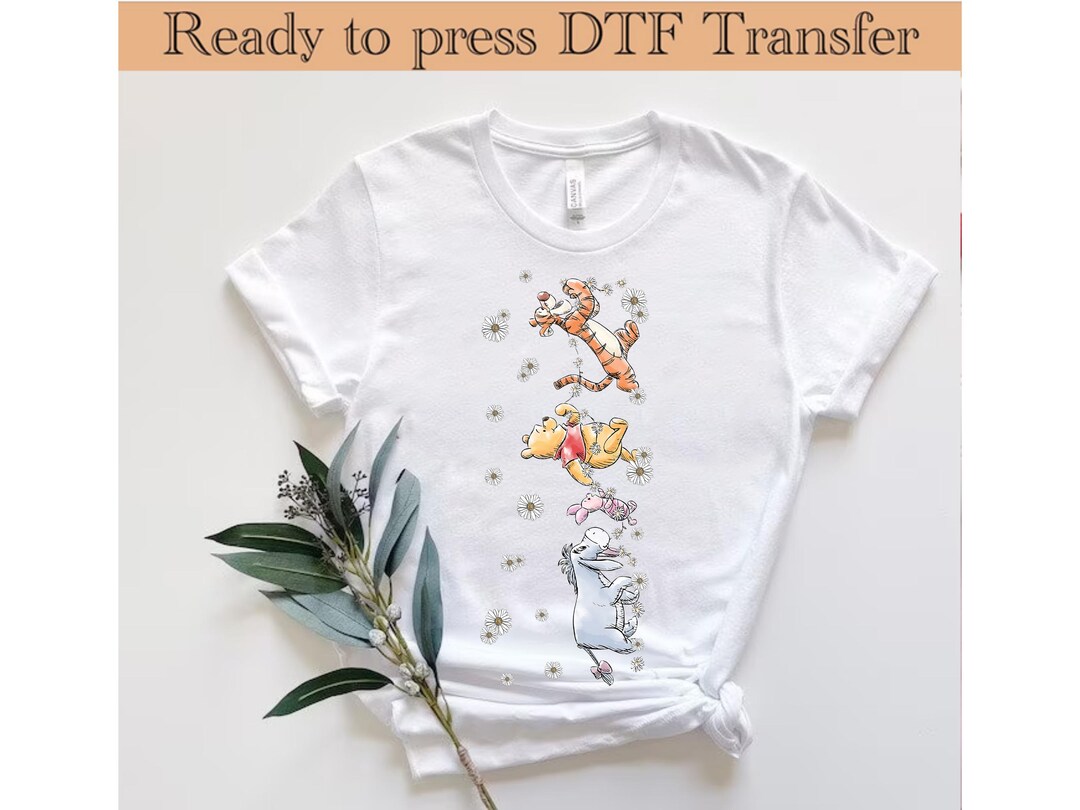 Winnie Pooh and Friends DTF, Disney the Pooh Piglet Tigger Eeyore Kanga ...