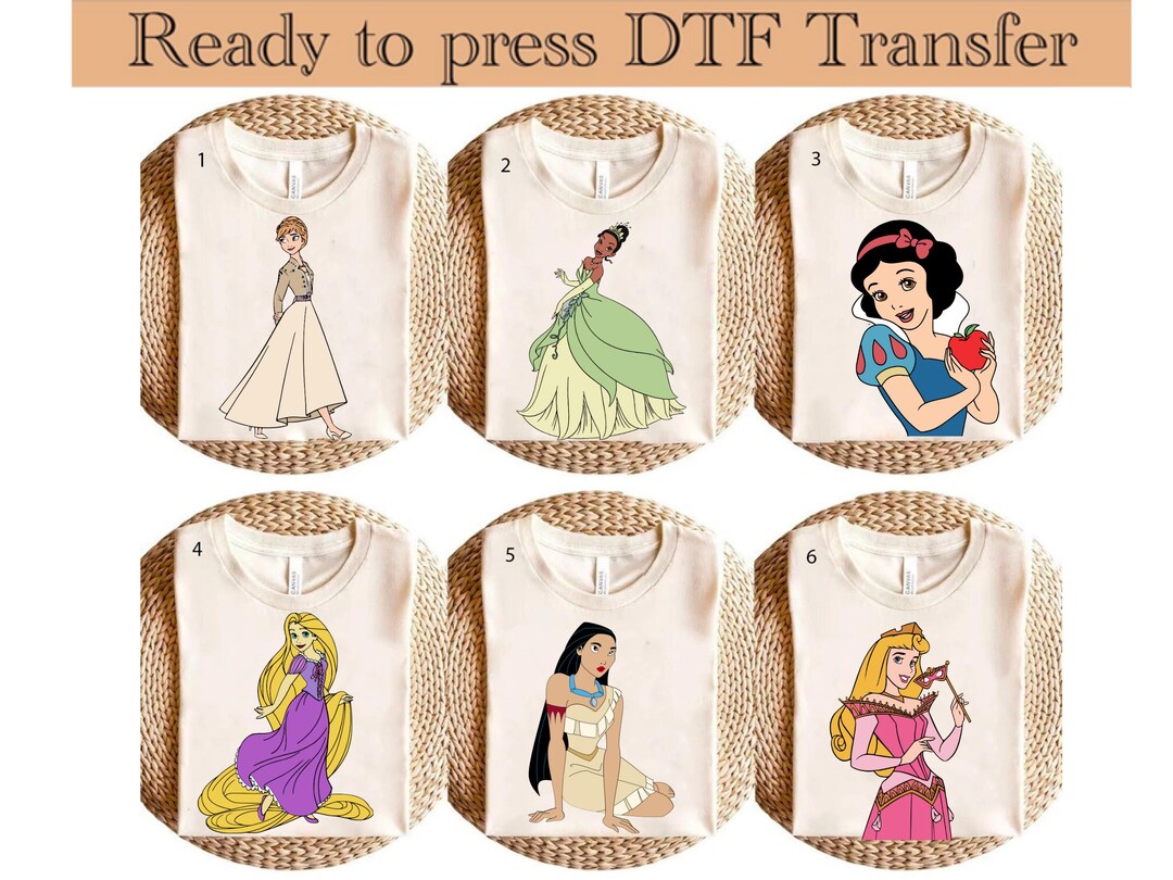 Disney Trip DTF Transfer, Disney Princess Dtf , Disneyworld Princess ...