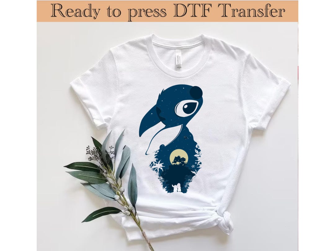 Stitch DTF Transfer, Disney Stitch Ready to Press,ohana Heat Transfer ...