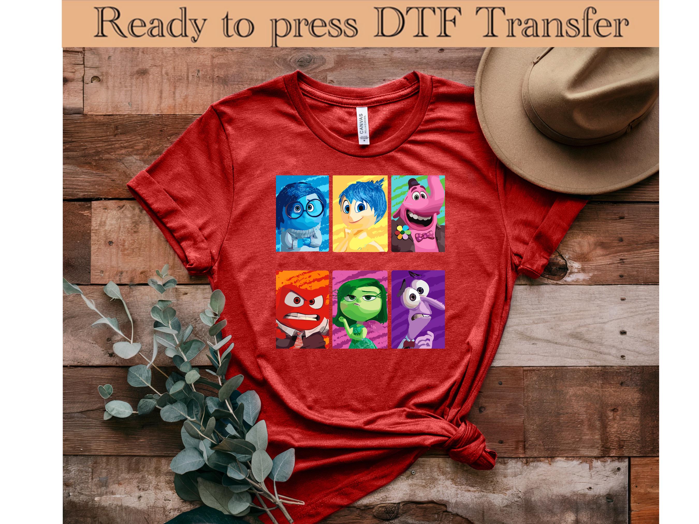 Inside Out Today I Feel DTF Transfer, Inside Out 2 Characters Dtf ...
