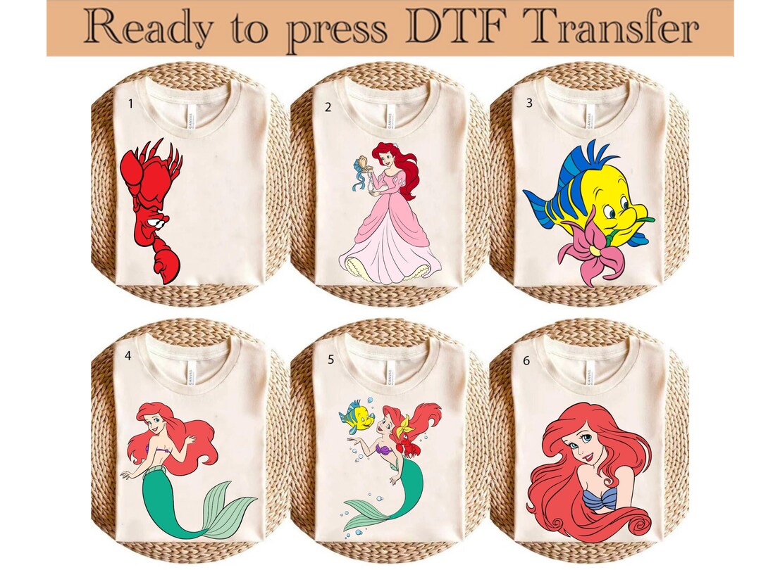 Little, Mermaid, Ariel, Sunset, Water, Fins, Sunset Ariel Dtf DTF Transfer, Download, Tshirt ...