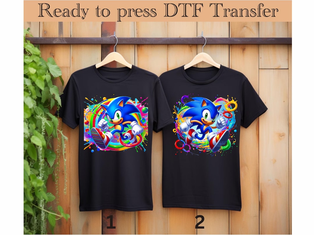 Sonic the Hedgehog DTF Transfer , Sonıc 3 Dtf,sonic Dtf Transfer, Ready ...
