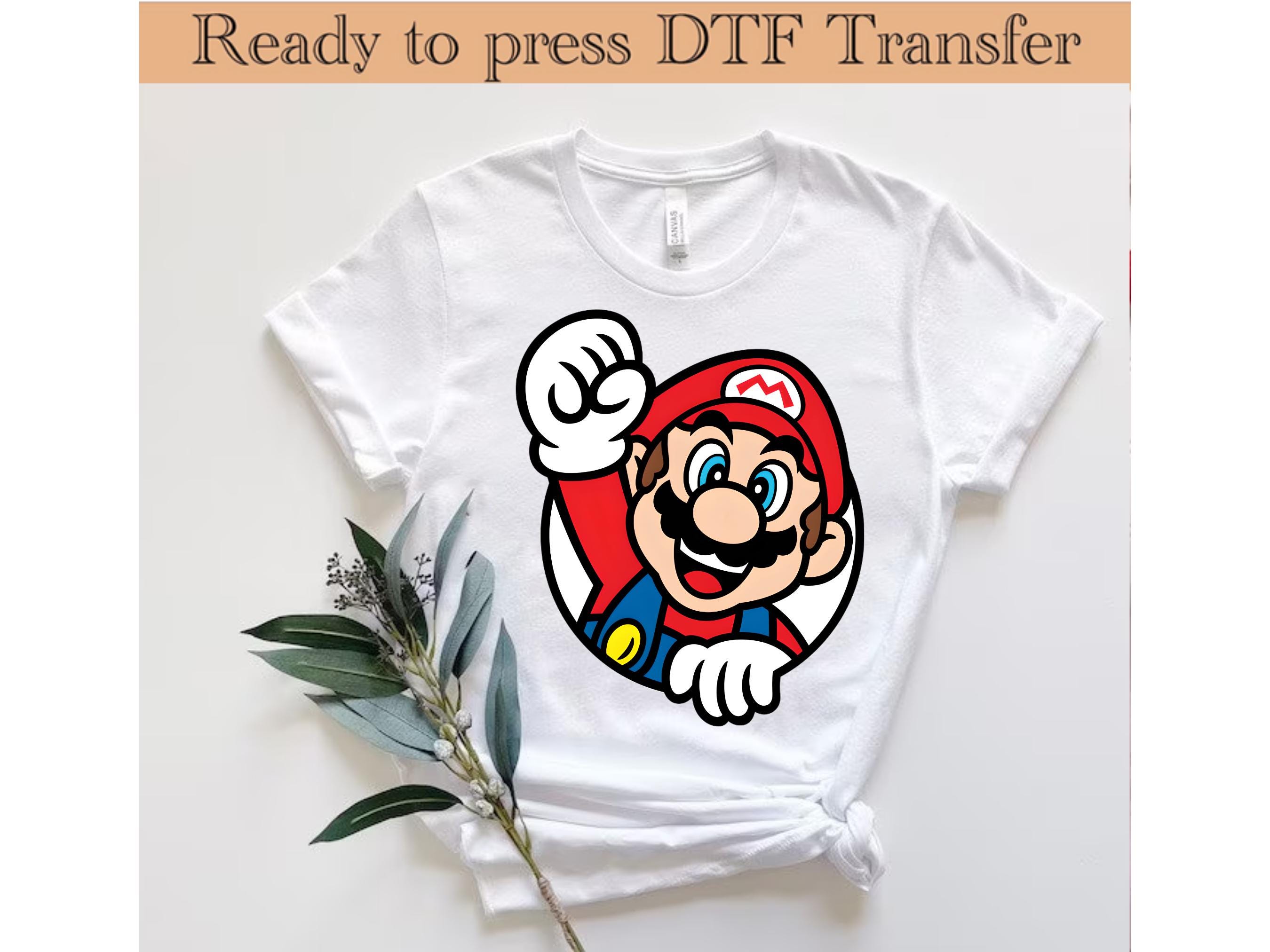 Super Mario Character DTF Transfer, Gaming Party - Etsy