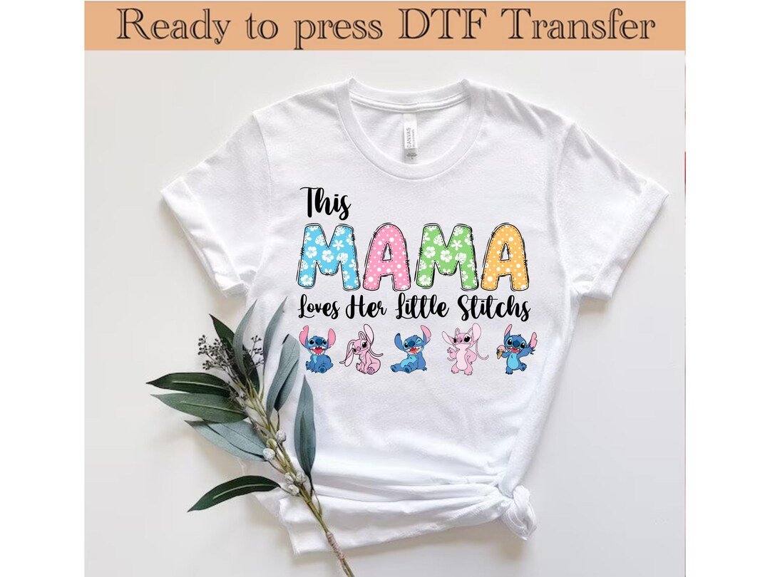 Mama Stitch DTF Transfer, Charming Craft Design, Ready-to-press Graphic ...