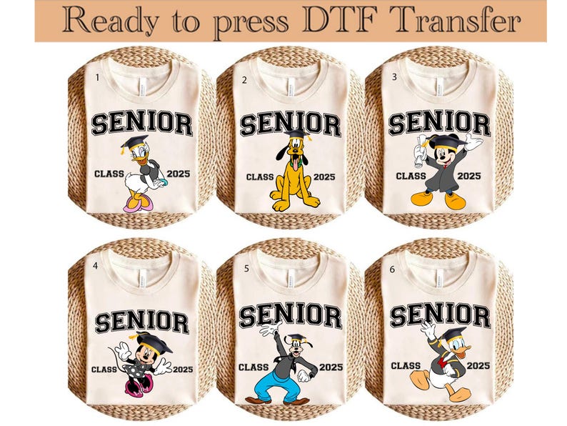 Senior 2025 DTF Transfer for Cricut, Graduation Cap Dtf, Class of 2025 ...