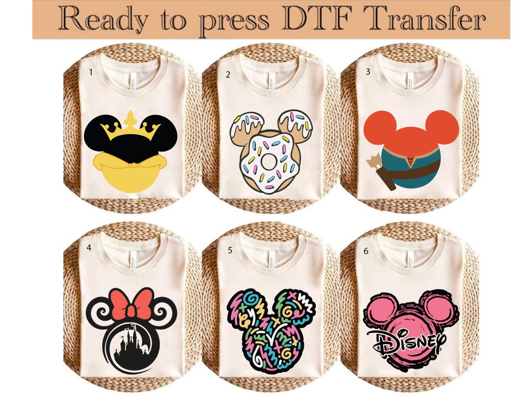 Mickey DTF Transfer , Disney DTF Transfer, Watercolor Castle Transfer ...