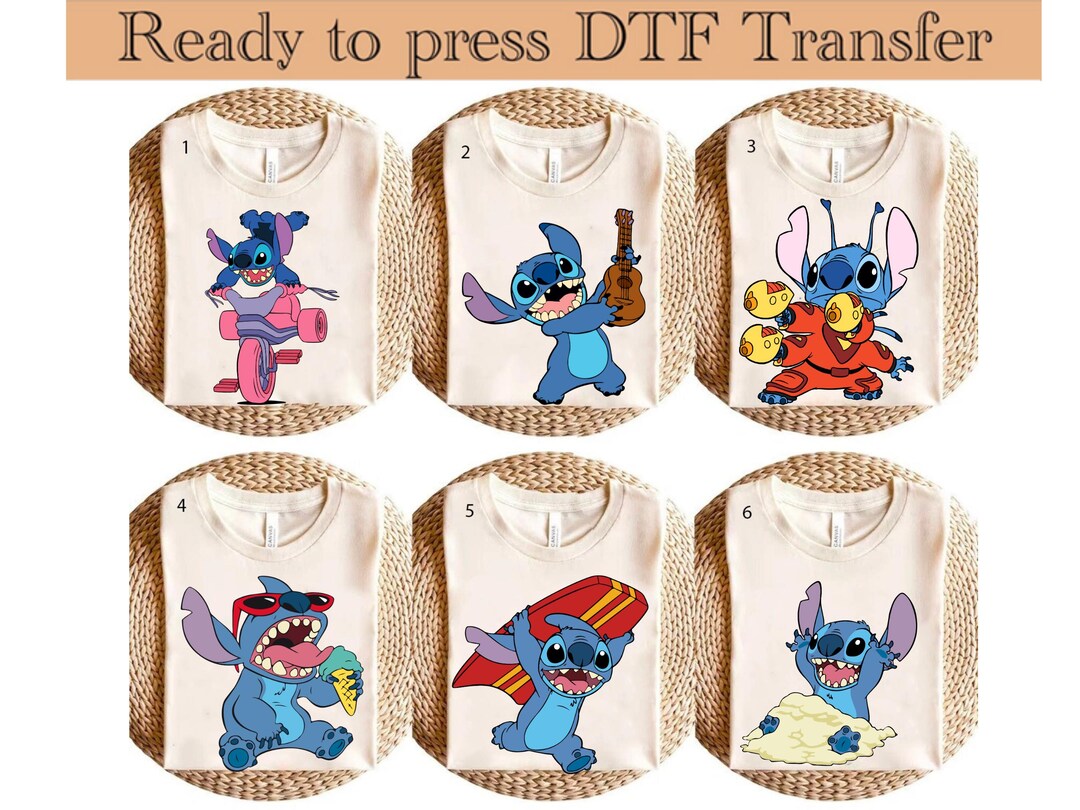 Stitch DTF Transfer , Stitch Tank Top, Stitch Party Dtf , Disney Kids ...