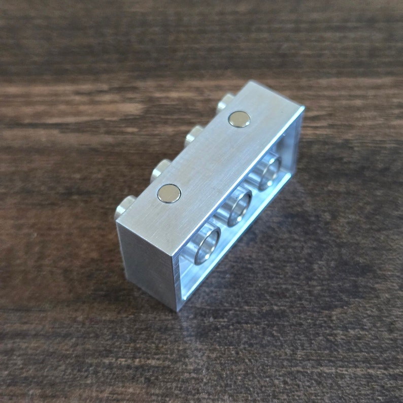 Aluminum Metal Brick Magnet - Master Builder Inspired - Gift Idea for ...