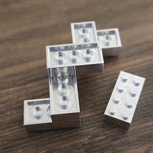 Aluminum Metal Bricks - Master Builder Inspired - Gift Idea - Valentine ...