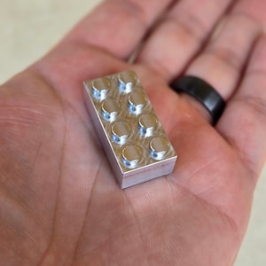 Aluminum Metal Bricks: Master Builder Inspired Desk Toy - Etsy
