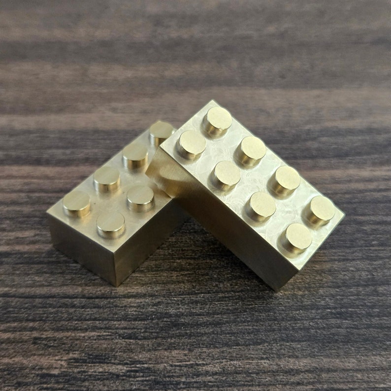 Brass Metal Building Brick: CNC Machined Collector's Gift - Etsy