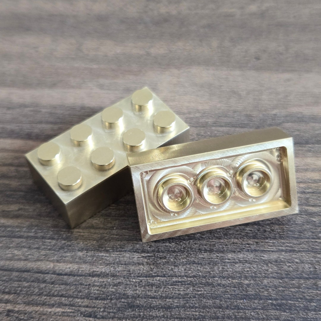 Brass Brick - Gold Metal Bricks - Master Builder Inspired - Gift Ideas ...